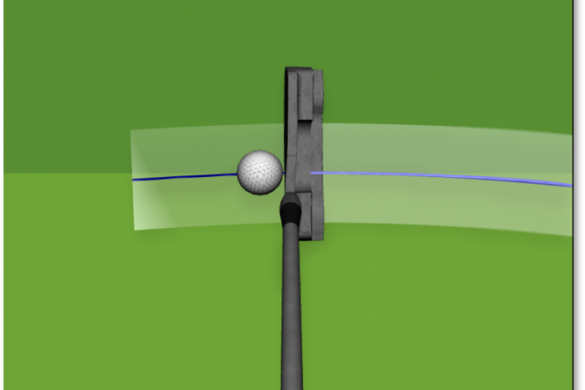 The Putter Setup: How it Looks from Down-The Line